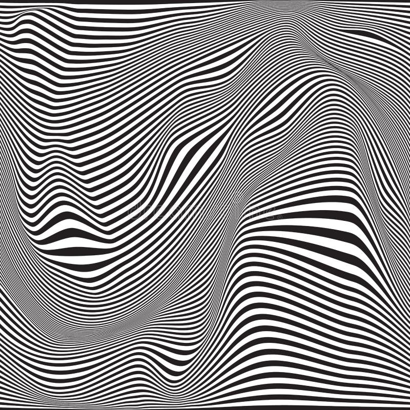 Seamless Ripple Pattern. Repeating Vector Texture. Wavy Graphic ...
