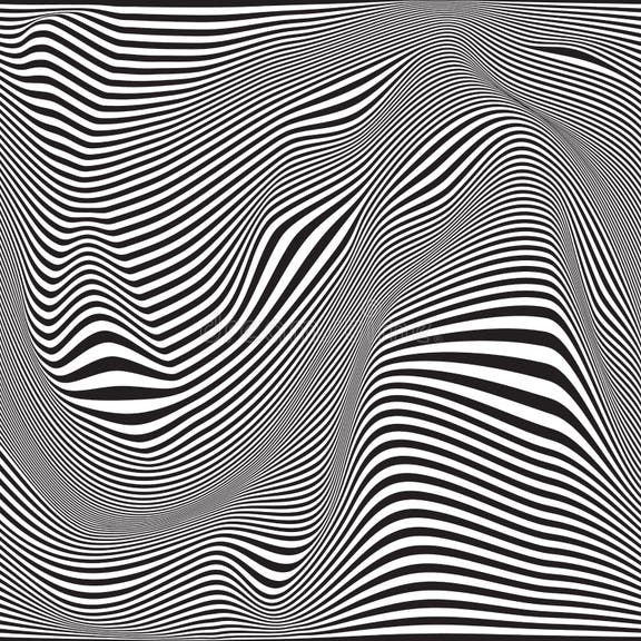 Abstract Seamless Ripple Pattern. Repeating Vector Texture Wavy Stock ...