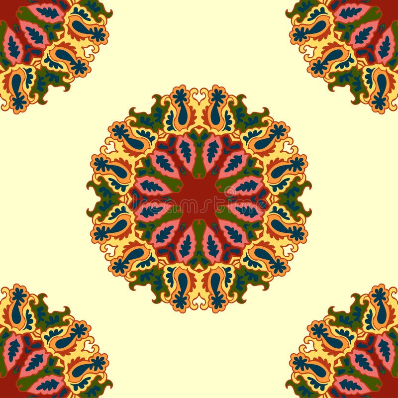 Abstract Seamless with Round Gold Pattern Stock Vector - Illustration ...