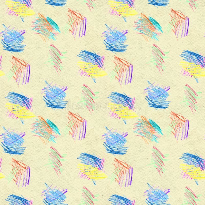 Scribble Hand Drawn Pattern Stock Illustration - Illustration of ...