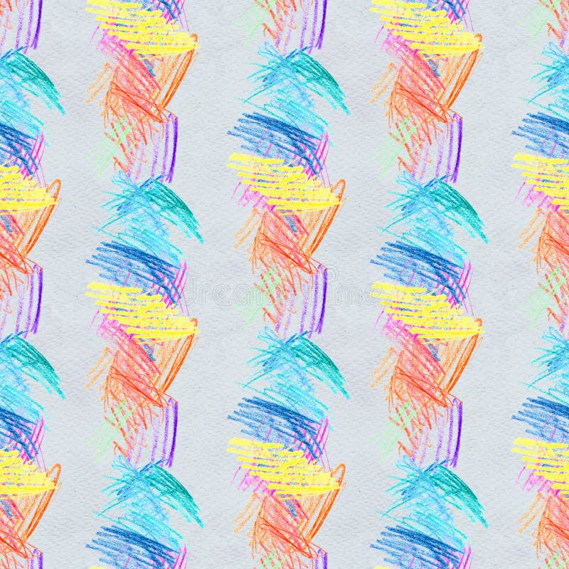 Scribble Hand Drawn Pattern Stock Illustration - Illustration of chalk ...