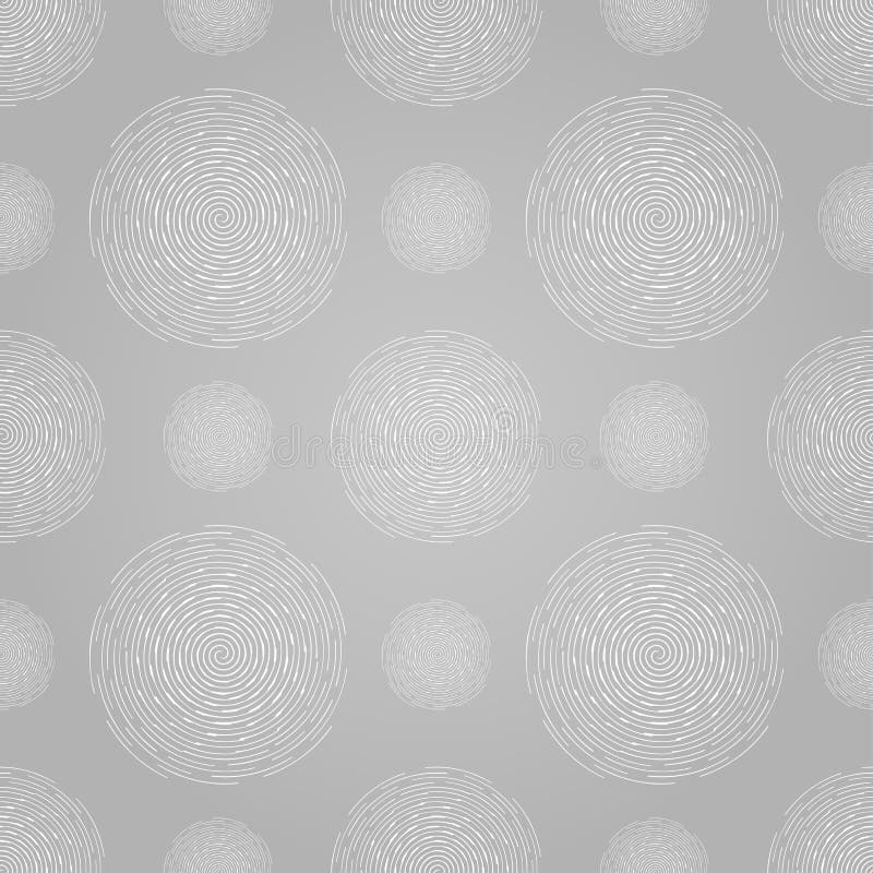 Abstract Seamless Spiral Design Pattern. Circular Stock Vector ...