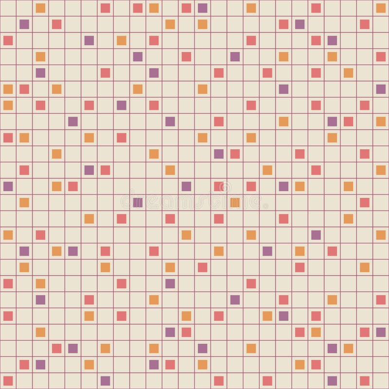 Abstract Seamless Squared Pattern. Stock Vector - Illustration of grid ...