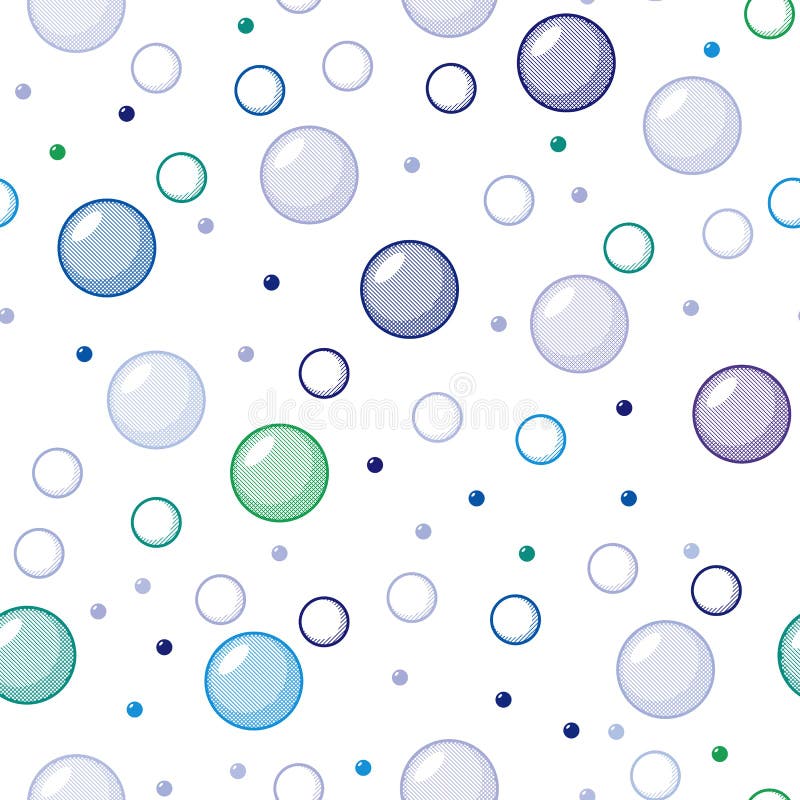 Abstract Seamless Texture - Bubbles on White Stock Vector ...