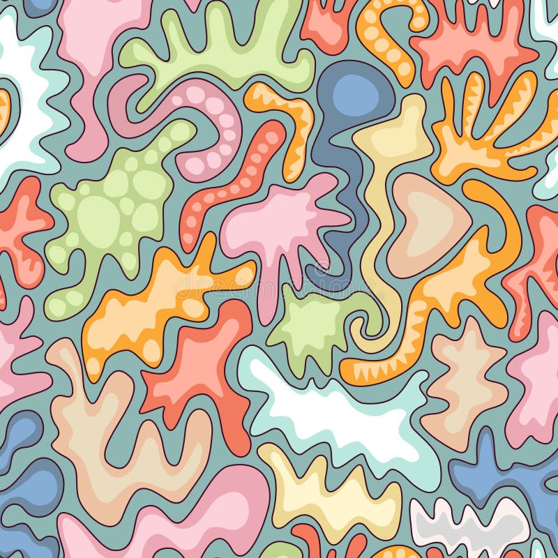 Seamless Texture with Cartoon Teeth Stock Vector - Illustration of ...