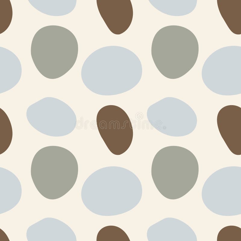 Abstract Seamless Texture with Organic Circle Shapes Stock Illustration ...