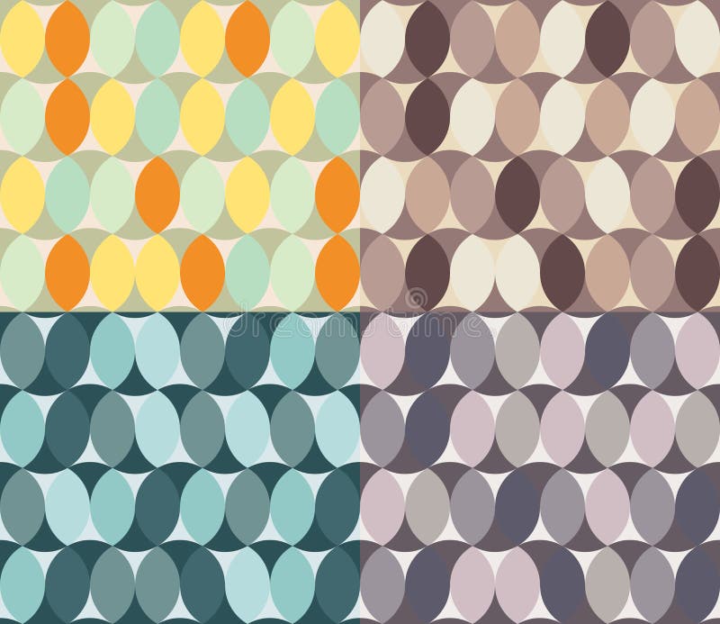 Abstract Seamless Textures Circle Element Stock Illustration ...