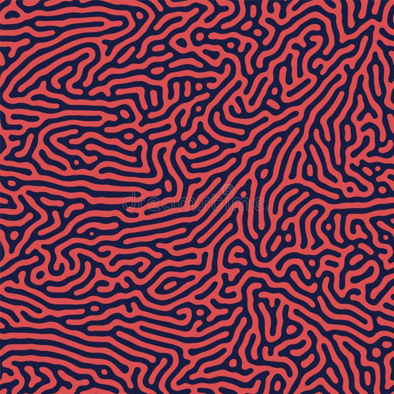 Seamless Turing Pattern Set Stock Illustration - Illustration of paper ...