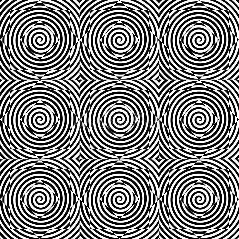 Illusion of Rotation Movement. Abstract Op Art Background Stock Vector ...