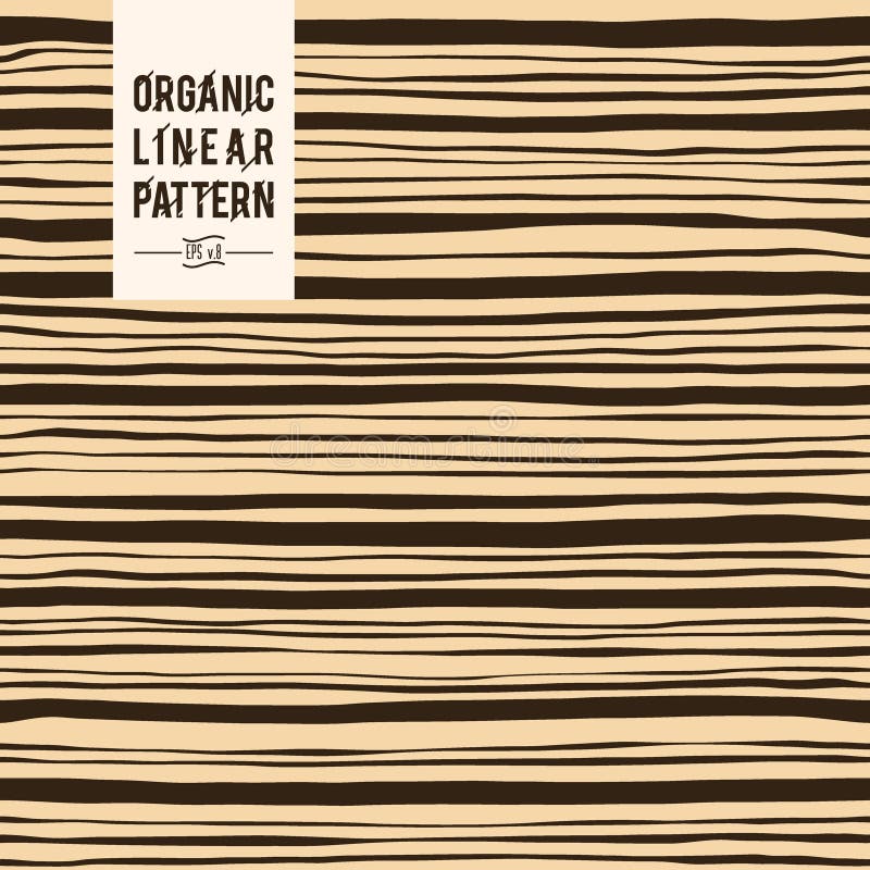 Abstract Seamless Vector, Isolated Linear Horizontal Pattern. Retro ...