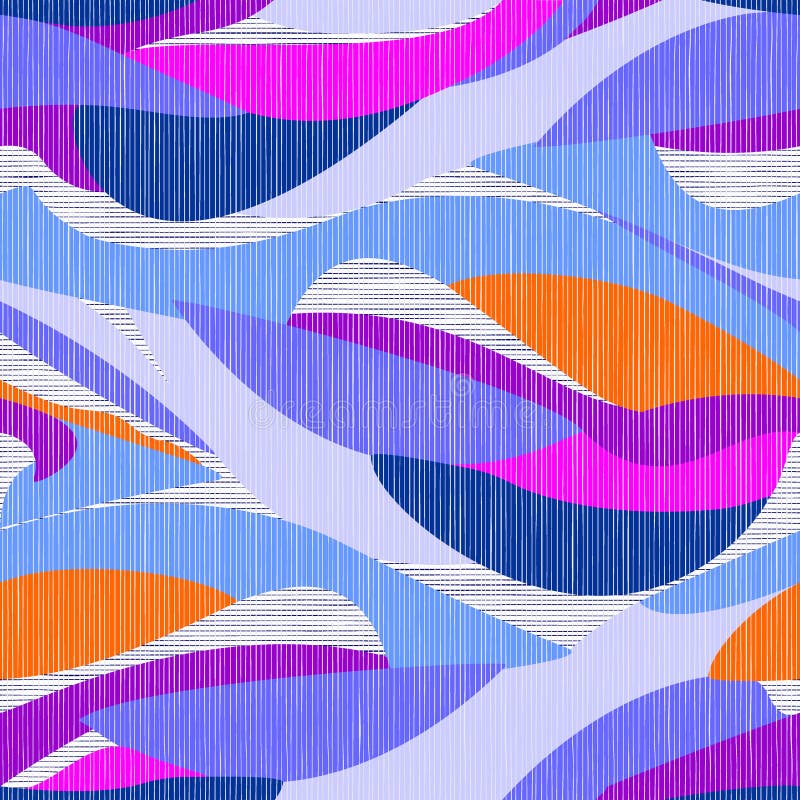 Abstract Seamless Vector Multicolored Vibrant Pattern with Textural ...