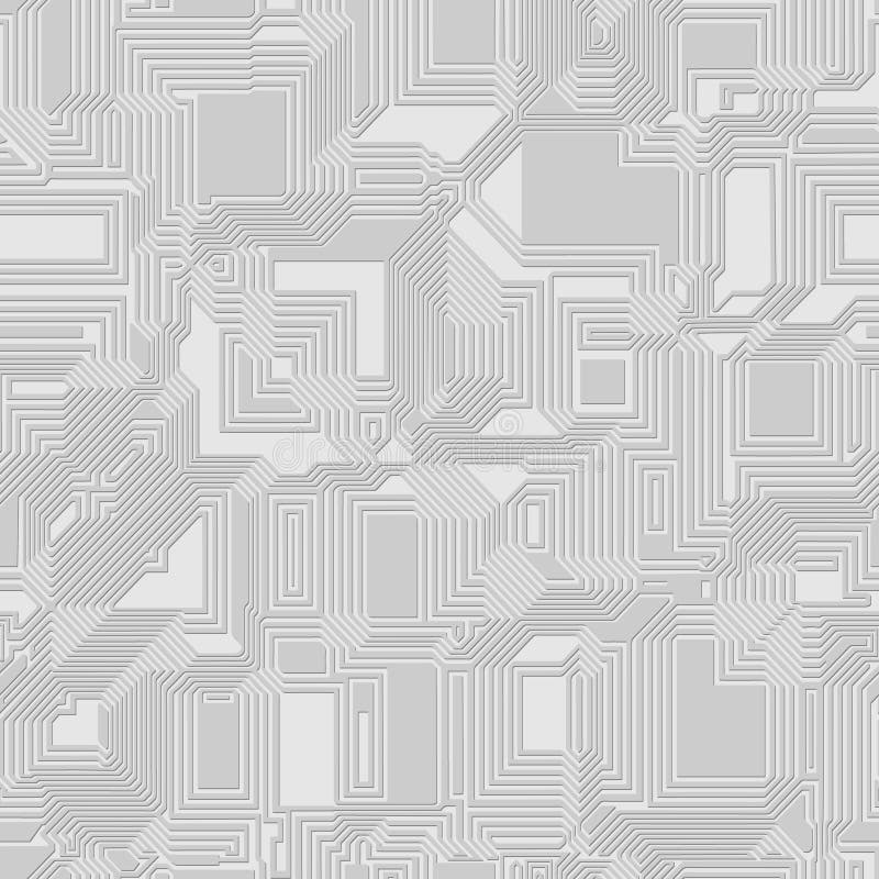 Abstract Seamless Vector Pattern Background. Technical. Microchips ...