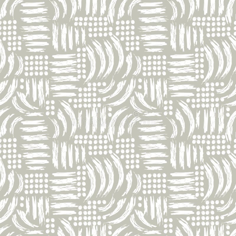 Abstract Seamless Vector Pattern Chaotic Curved Lines of Different ...