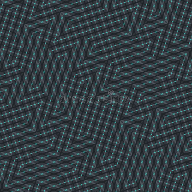 Abstract Seamless Vector Pattern Of Intersecting Diagonal Ornaments
