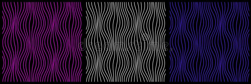 Abstract Seamless Vertical Wave Pattern. Stock Illustration ...