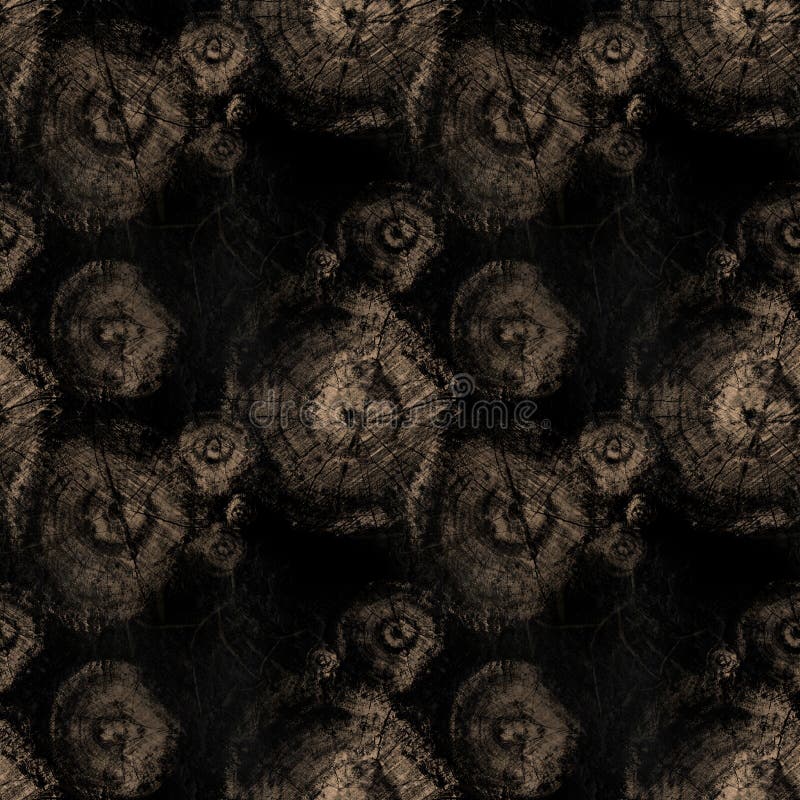 Abstract Seamless Wood Log Pattern Illustration Stock Illustration ...