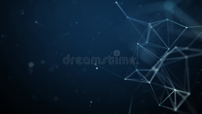 Abstract Seamlessly Looping Plexus-style Technology Background. Stock ...