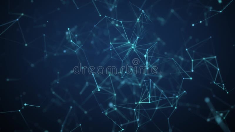 Abstract Seamlessly Looping Plexus-style Technology Background. Stock ...