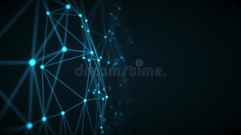 Abstract Seamlessly Looping Plexus-style Technology Background. Stock ...