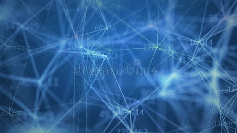 Abstract Seamlessly Looping Plexus-style Technology Background. Stock ...
