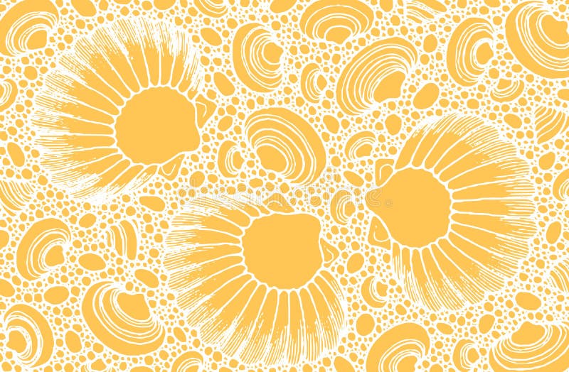 Abstract Seashells and Pebbles. Vector Stock Vector - Illustration of ...