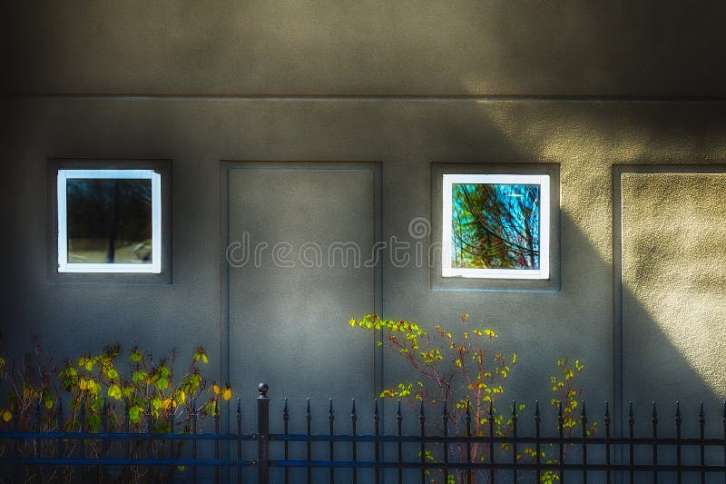 Abstract of a Section of a Building Stock Image - Image of sunlight ...