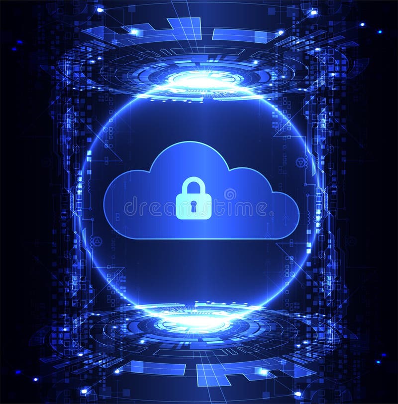 Cloud security stock illustration. Illustration of privacy - 33704473