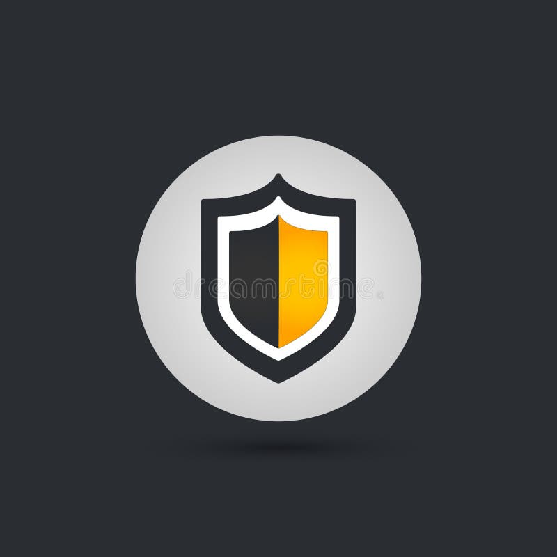 Abstract Security Shield with Lock, Security Icon. Lock Security Icon ...