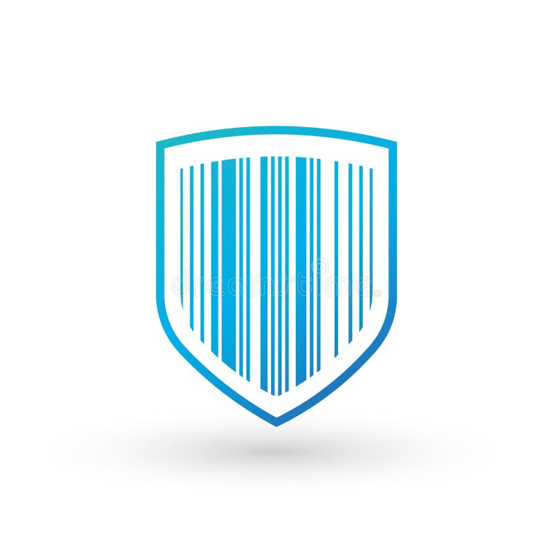 Bar Code Lock Icon. Safebox, Barcode, Web Code for Activation. Vector ...
