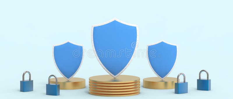 Secure blue border 1inA4 stock vector. Illustration of blue - 2233963