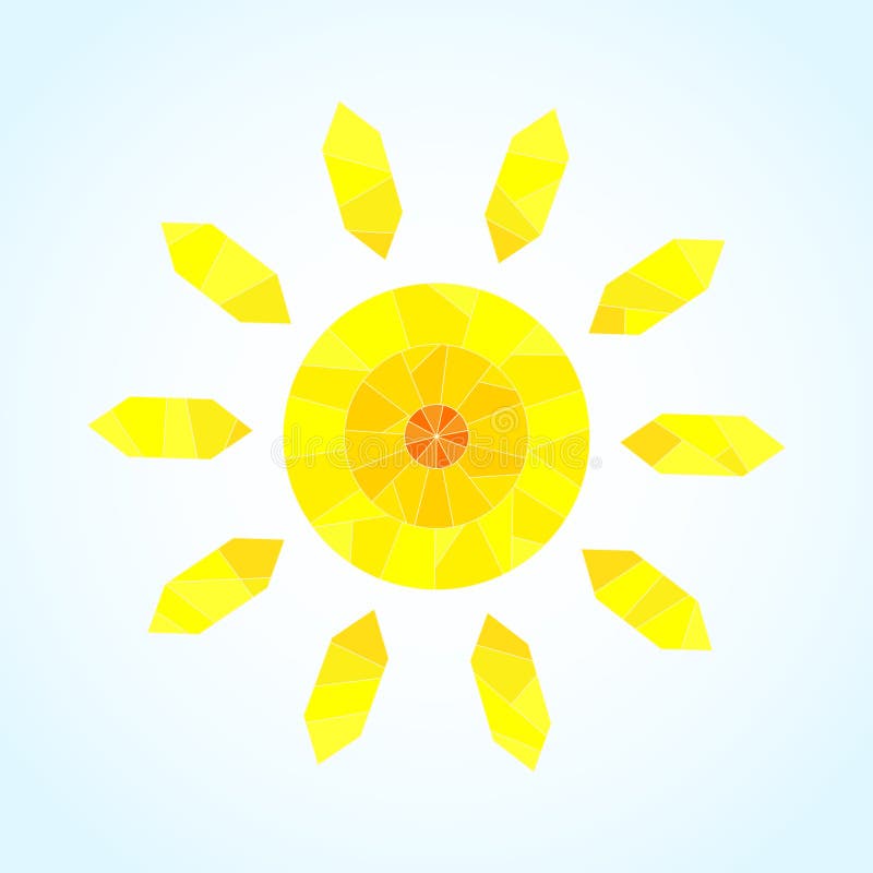 Abstract Segmented Sun, Vector Pattern Stock Vector - Illustration of ...