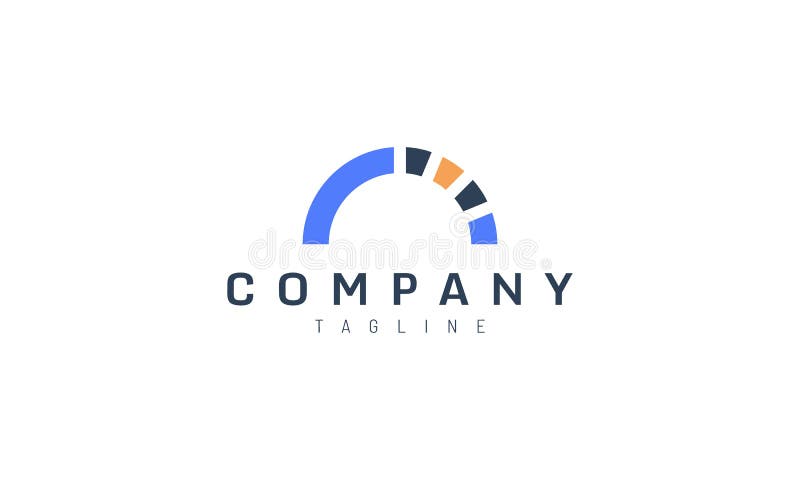 Set of Abstract Semicircle Logo Stock Vector - Illustration of logo ...