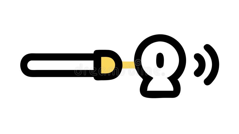 Abstract Sensor Detector Icon, Signal Detection Technology, Vector ...