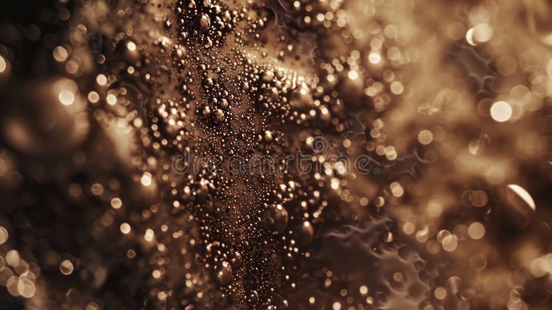 Abstract Sepia Water Drops Background - Bokeh Bubbles Texture Stock ...
