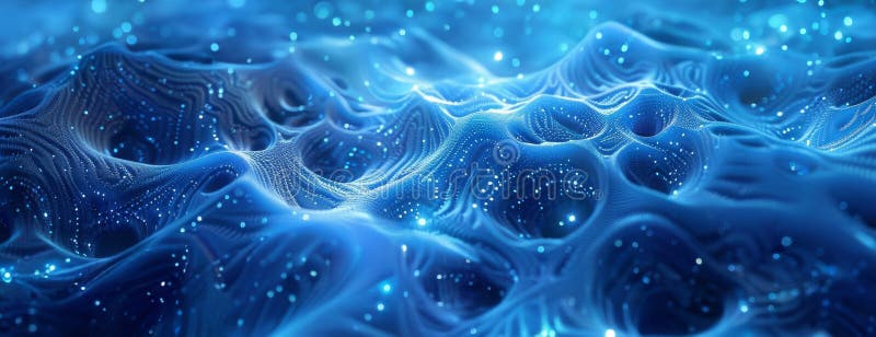 Abstract Serene Blue Wave Pattern with Futuristic Design, Backgrounds ...
