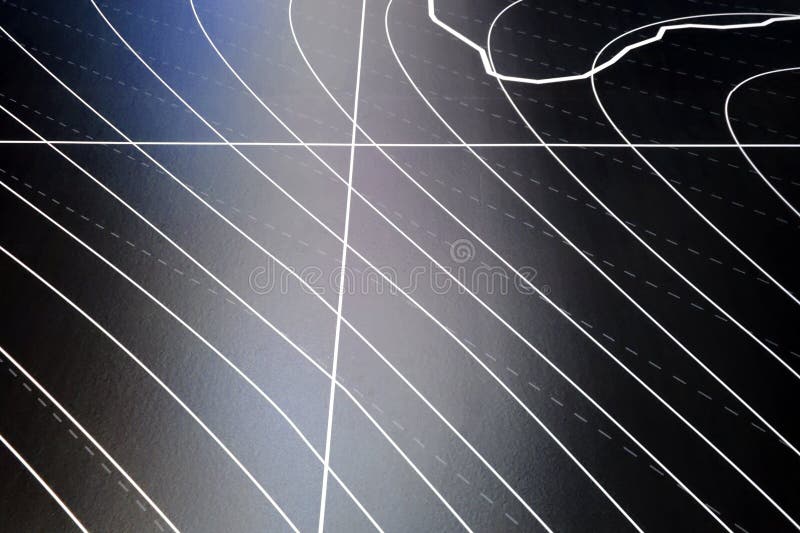 An Abstract Series of Map Lines. Stock Image - Image of lines, guide ...