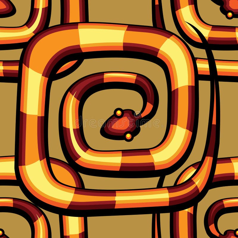 Abstract serpent pattern stock vector. Illustration of colorful - 44156260