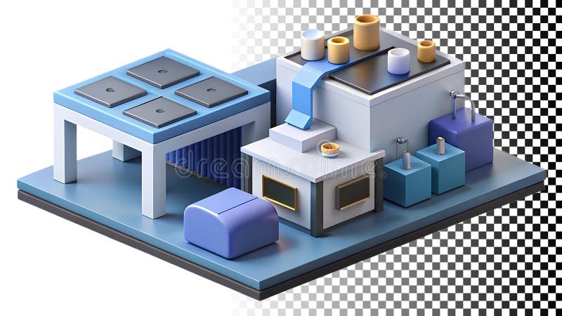 Abstract Server Rack with Glowing Lights Data Center Technology Png ...