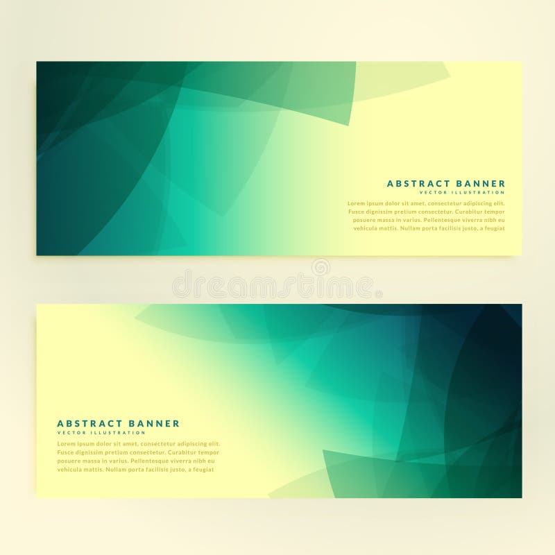 Abstract Set of Banners with Random Shape Stock Vector - Illustration ...