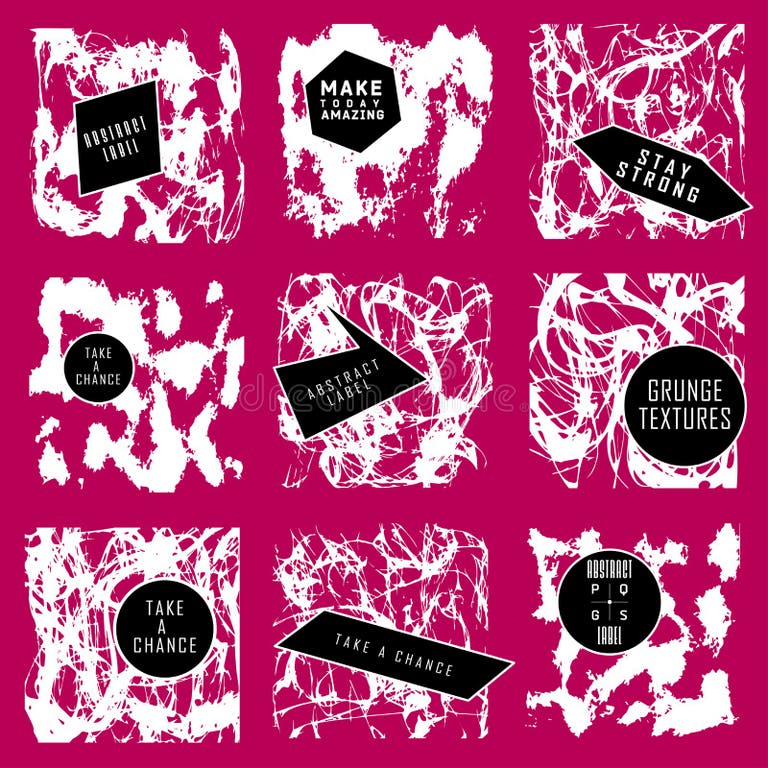 Abstract Set of Blobs, Splash, Labels Stock Vector - Illustration of ...