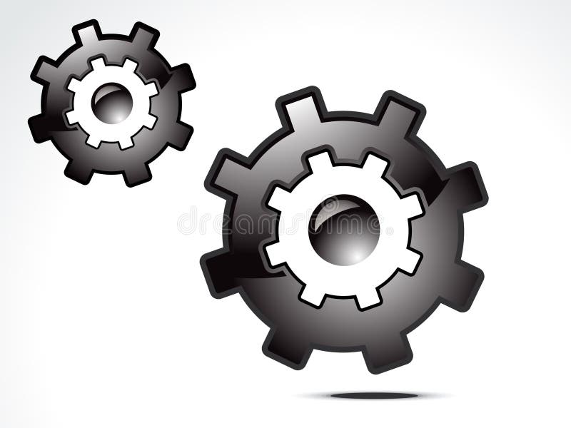 Abstract setting icon stock vector. Illustration of chrome - 22101075