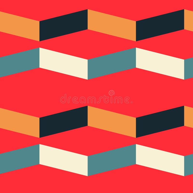Abstract Shade Block Horizontal Seamless Pattern Stock Vector ...