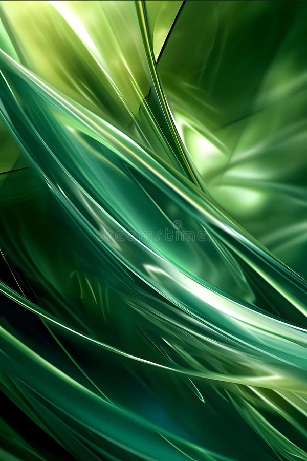 Abstract Shades of Green Sharp Lines Background Stock Illustration ...