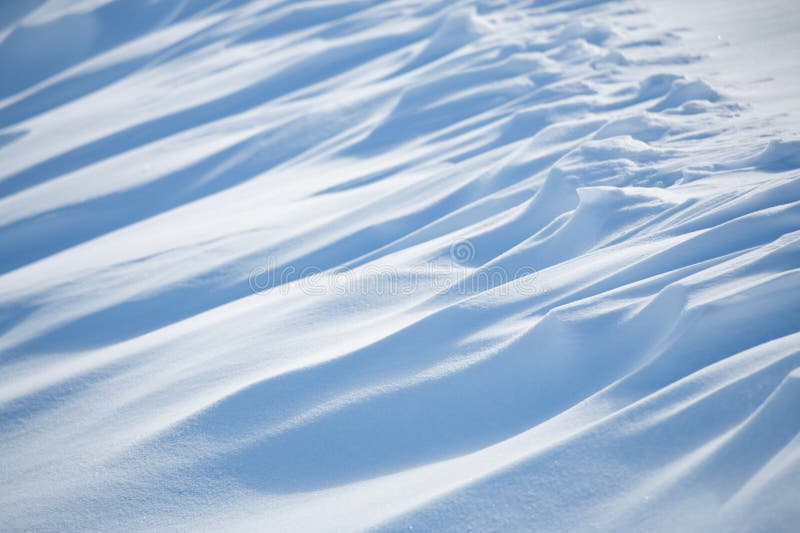 Abstract Shadow and Light Patterns in Snow Stock Image - Image of ...
