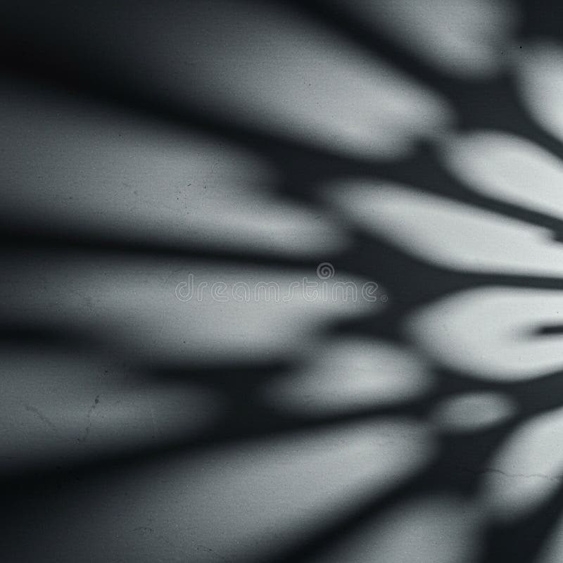 Abstract Shadow Pattern Cast on a Textured Gray Surface. the Shadows Form Irregular, Stock ...