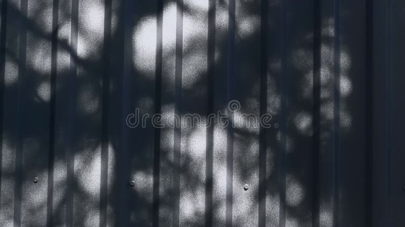 Abstract Shadow Patterns on Corrugated Metal Surface Stock Video ...