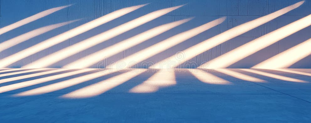 Abstract Shadow Patterns on Ribbed Wall Surface for Modern Interior ...