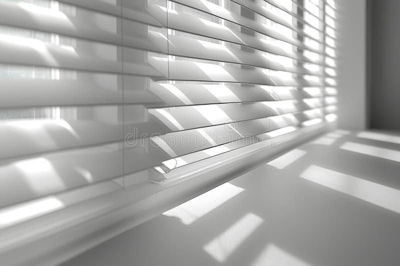 Abstract Shadow and Striped Diagonal Light Background on a White Wall ...