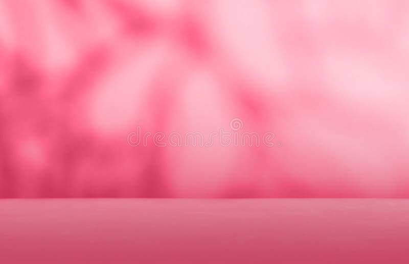 Abstract Shadow on Table Top and Magenta Wall Background. Blurred ...