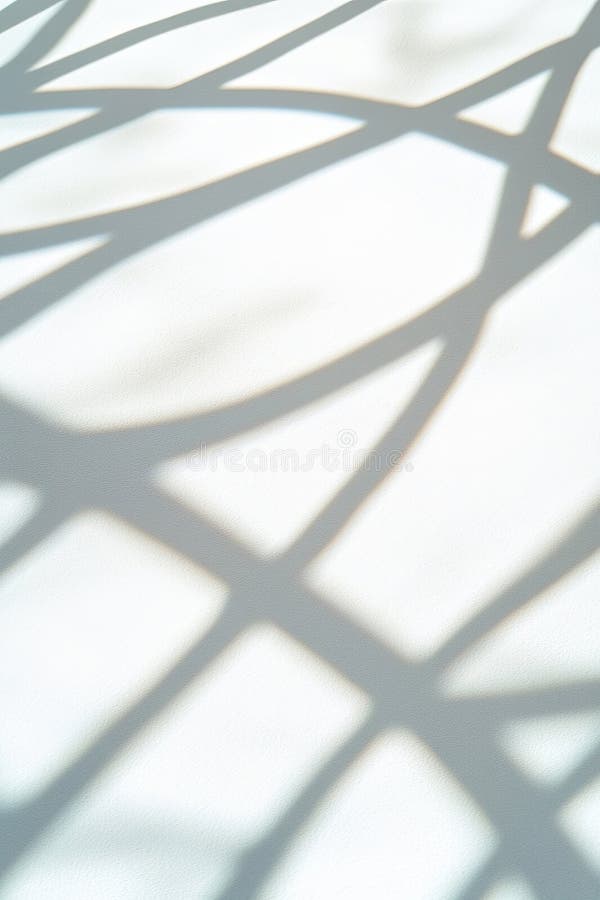 Abstract Shadows Created by Twisted Wire Artfully Play on a White ...